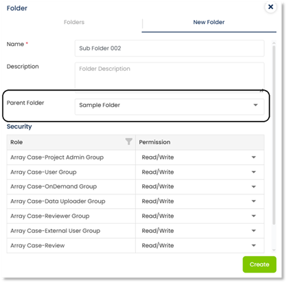 The parentfolder will now contain a drop down arrow and display the ...