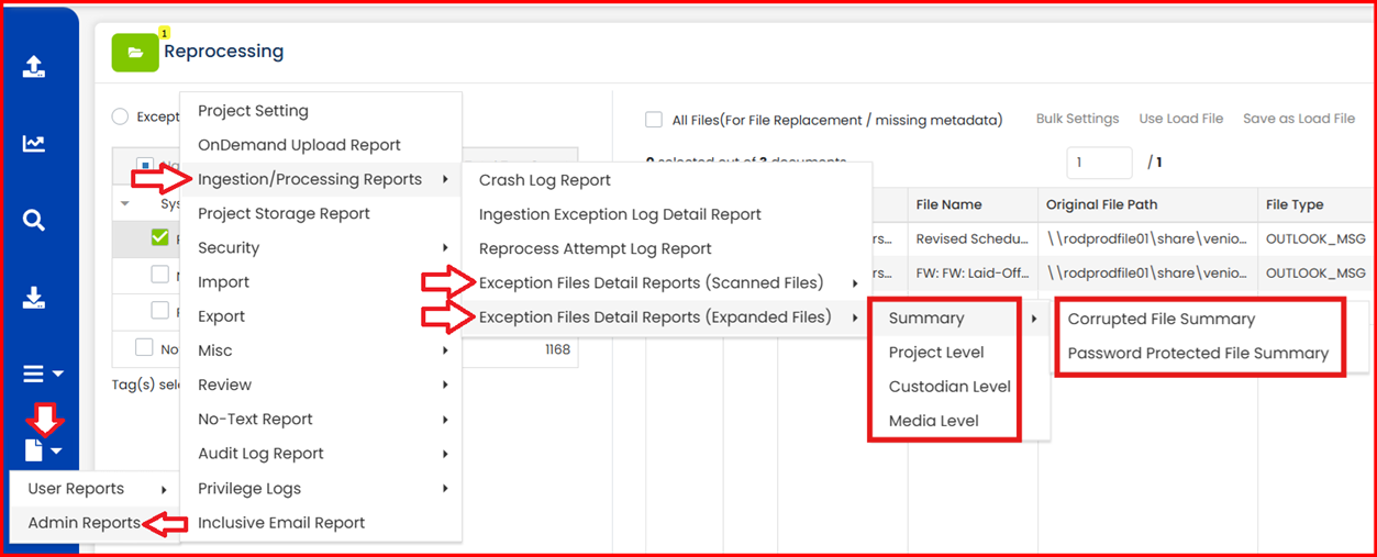For more information regarding the exception report, refer to thehelp ...