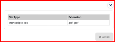 Supporting Transcript Files